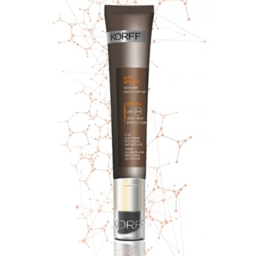 Korff Sun Secret Crème Solaire Fluide Protectrice Et Anti-Âge SPF50+ 40 ml